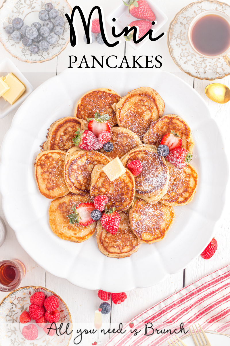 Mini Pancakes (Silver Dollar Pancakes) - All You Need is Brunch