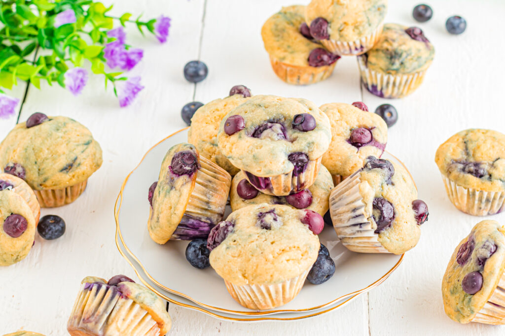 Easy Mini Blueberry Muffins - All You Need is Brunch