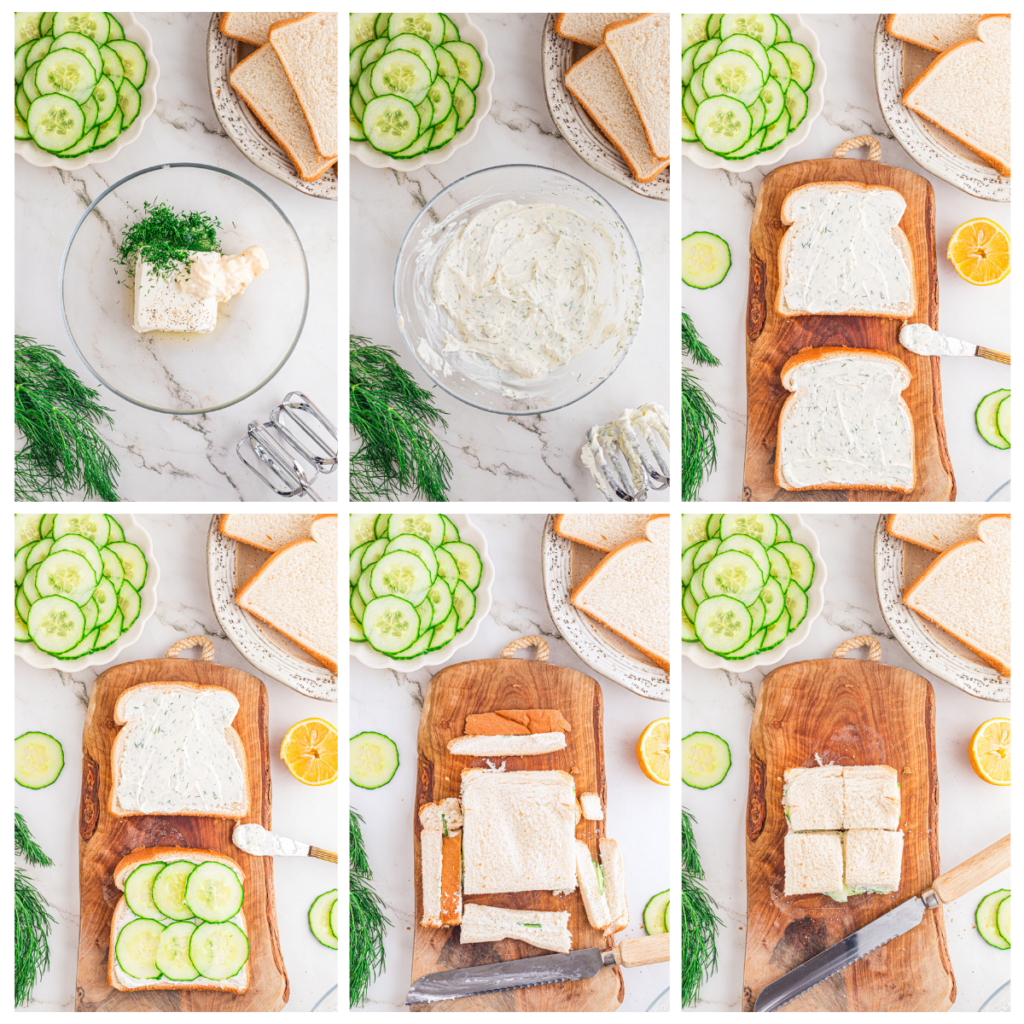 Cucumber Sandwiches with Cream Cheese - All You Need is Brunch