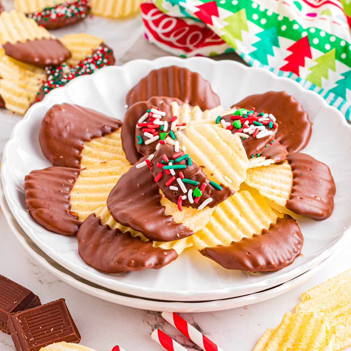 Chocolate Covered Potato Chips - All You Need is Brunch